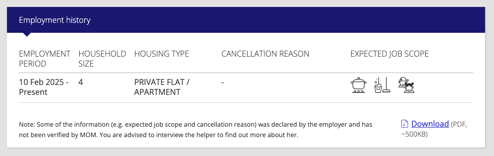 Reina Mary Pagaddut, Domestic Helper / Maid In Singapore | EmployHelpers